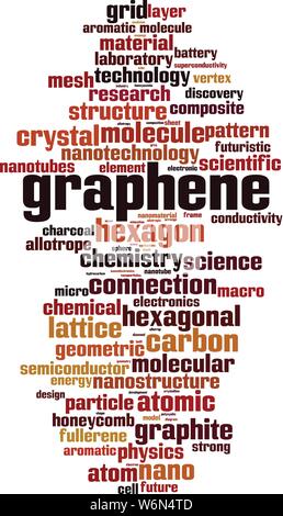 Graphene word cloud concept. Collage made of words about graphene ...