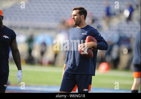 August 1st, 2019: Joe Flacco #5 during the Atlanta Falcons vs Denver ...