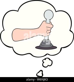 cartoon hand pulling lever Stock Vector Image & Art - Alamy