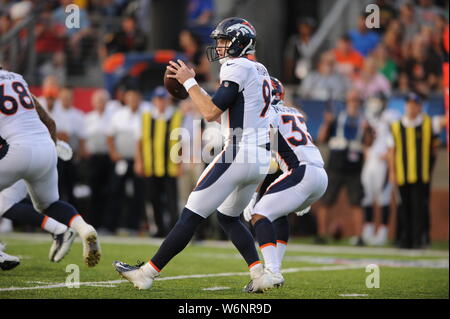 August 1st, 2019: Kevin Hogan #9 during the Atlanta Falcons vs Denver ...