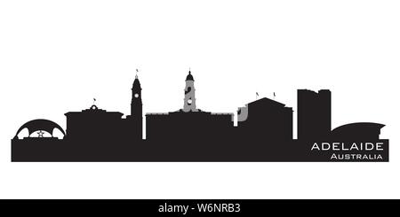 Australia, Adelaide architecture line skyline illustration. Linear ...