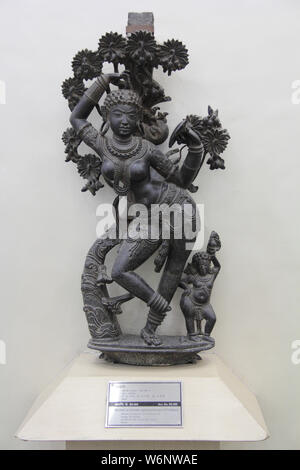 12th century female statue of Lord Vishnu (Mohini) in a museum ...