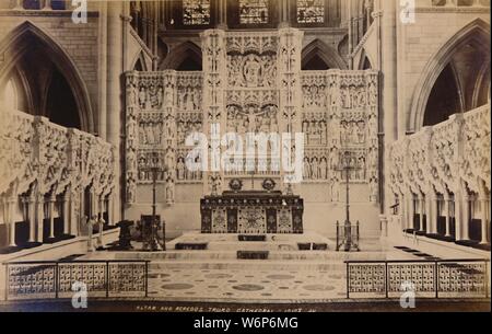The Reredos (the 19th century) and Altar in the Chancel, Parish Church ...