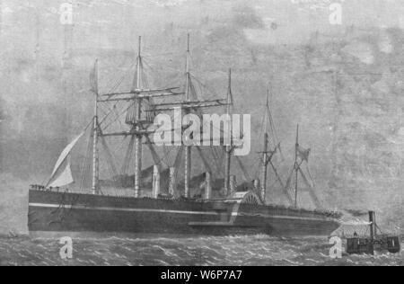 SS Great Britain steam-ship leaving Prince's Pier, Liverpool for ...