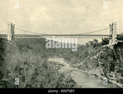 The historic bridge over the River Murray in Tooleybuc New South Wales ...