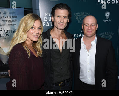 Samantha Lemole, George Griffith, Christopher Lemole attend the LA Special Screening Of Roadside ...