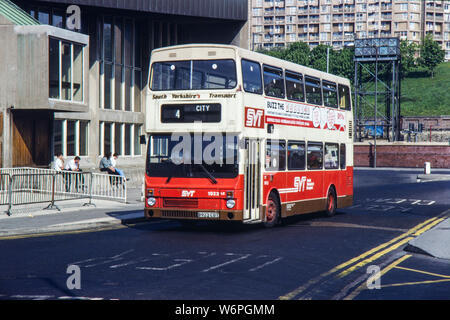Metrobus (Metro bus), double decker bus with blue livery, Hampshire ...