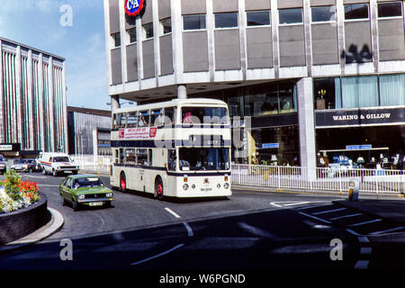 Double decker service bus operated by Ipswich Reds, Woodbridge, Suffolk ...
