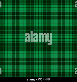 Gingham seamless green and black pattern. Texture from squares for ...