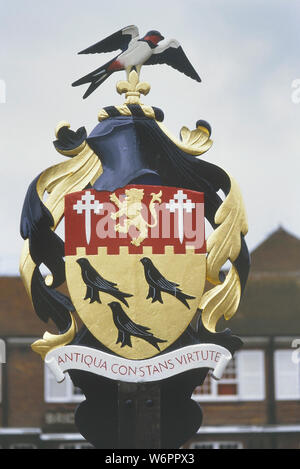 Arundel Coat of Arms "Antiqua Constans Virtute" (Steadfast in Ancient ...