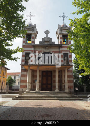 Saint Elizabeth church at Leumann workers village in Collegno, Italy ...