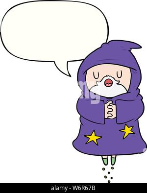 cartoon floating wizard Stock Vector Image & Art - Alamy