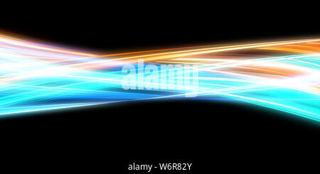 Streaks of Light Mixing Together with Gradient Colors Stock Photo - Alamy