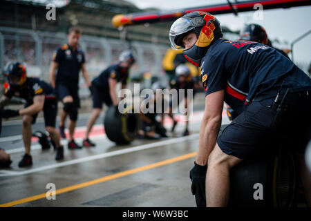 Red Bull F1 Pit stop front Jack board, at the Red Bull Ring, Austria ...