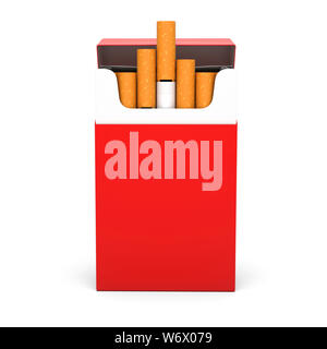 Red pack of cigarettes Stock Photo - Alamy