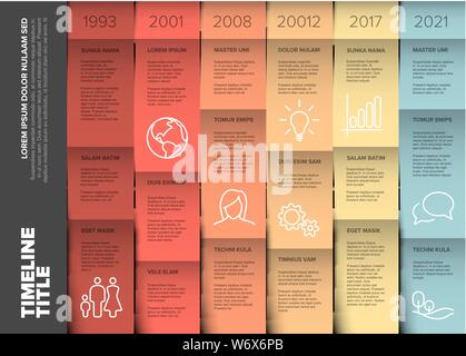 Vector multipurpose Infographic timeline table template made from four ...