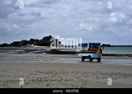 Amphibious vehicle, Elizabeth Castle, St. Helier, Jersey, United ...