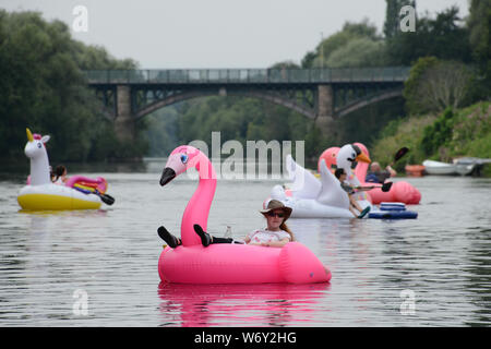 Wye Float River & Music Festival, 2019. Hereford Rowing Club, River Wye ...