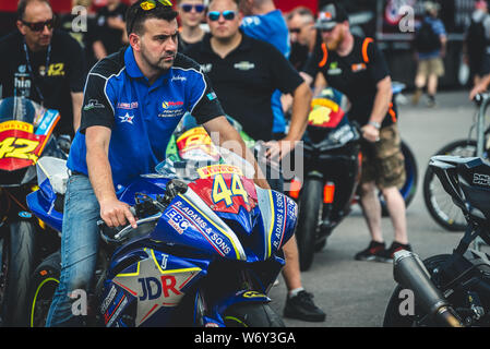 BSB British Super Bike Championships Motorbike Racing Thruxton Circuit ...