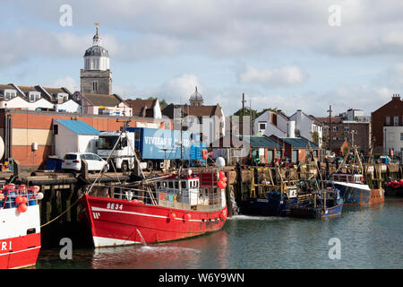 The historic Camber Dock and Camber Quay area of Old Portsmouth ...