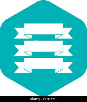 Three ribbons icon, simple style Stock Vector Image & Art - Alamy