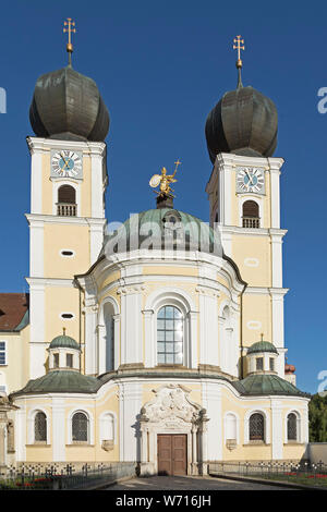 Benedictine abbey, Metten, Bavarian Forest, Bavaria, Germany Stock ...