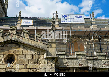 Restoring St Mary's Church, Snaith, East Yorkshire, England UK Stock ...