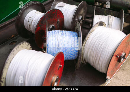 nylon rope factory, rope factory, rubber production Stock Photo - Alamy