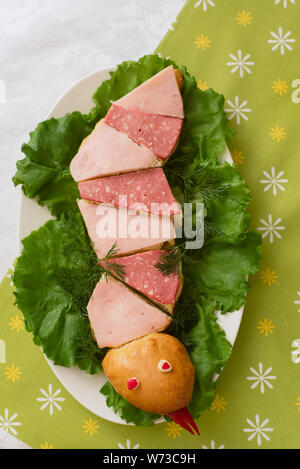 Snake sandwich with fresh salad, creative food for kids Stock Photo - Alamy