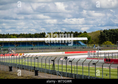 Silverstone race circuit track Copse corner Stock Photo - Alamy