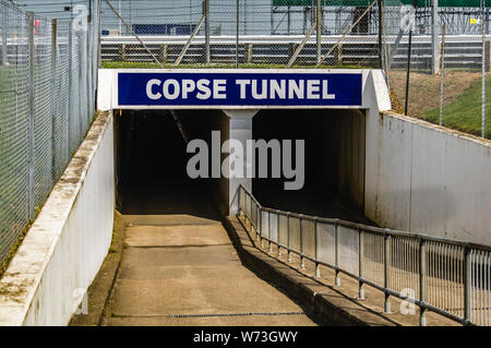 The Copse Tunnel at the Silverstone circuit, Northamptonshire,England ...