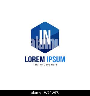 Initial IF logo template with modern frame. Minimalist IF letter logo ...