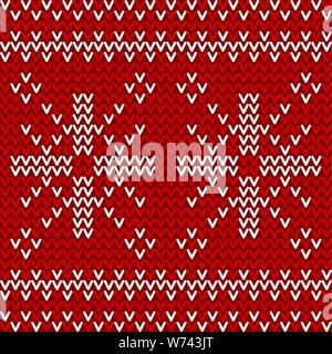 Abstract Winter Red Seamless Background With A Christmas Tree And ...