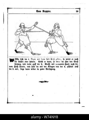 De Künstliches Fechtbuch (Scheible) 067 Stock Photo - Alamy