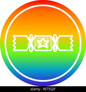 christmas cracker icon with rainbow gradient finish Stock Vector Image & Art - Alamy