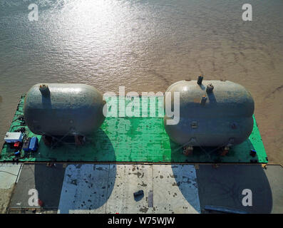 View of the delivery ceremony for the world's first two mega C-type ...