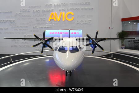 --FILE--A model of the Xinzhou-700 (Modern Ark 700 or MA700) turboprop ...