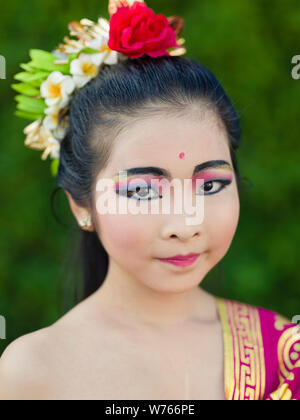 Portrait of Balinese Dance and Gamelan class member. Traditional dance ...