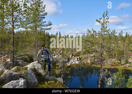 Lake in Kittilä, Lapland, Finland Stock Photo - Alamy