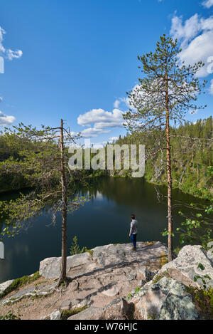 Pakasaivo lake, Muonio, Lapland, Finland Stock Photo - Alamy