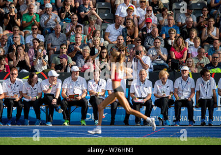 Track Judges at Athletics Stock Photo - Alamy