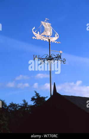 Weather Vane, viking ship Stock Photo - Alamy