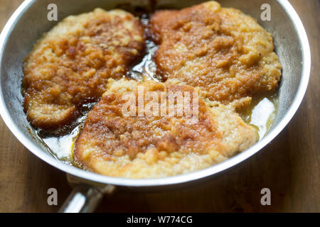 Polish Breaded Pork Cutlets Kotlet Schabowy with boiled potatoes and ...