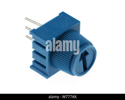 Close-up potentiometer on white background, isolated Stock Photo - Alamy