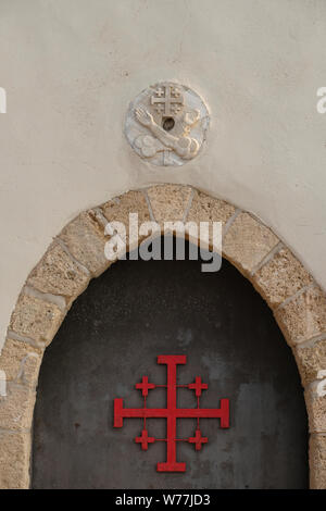 The Jerusalem Cross or Crusaders’ Cross with four equal arms and four ...