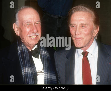 Jose Ferrer, Kirk Douglas, 1986, Photo By John Barrett/PHOTOlink Stock ...