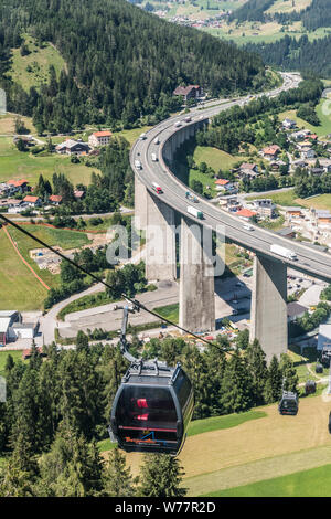 Europa Bridge on the Brenner Pass near Innsbruck, Tirol, Austria Stock ...
