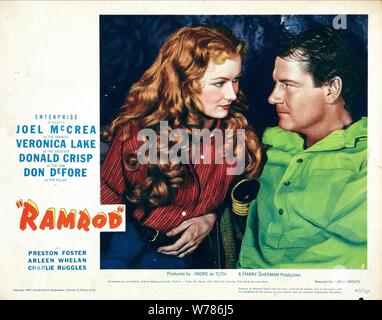 VERONICA LAKE, JOEL MCCREA, RAMROD, 1947 Stock Photo - Alamy