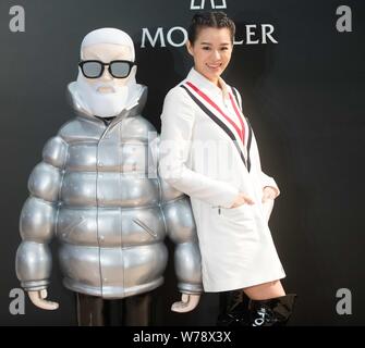 Hong Kong actress and singer Myolie Wu attends an activity in Beijing ...