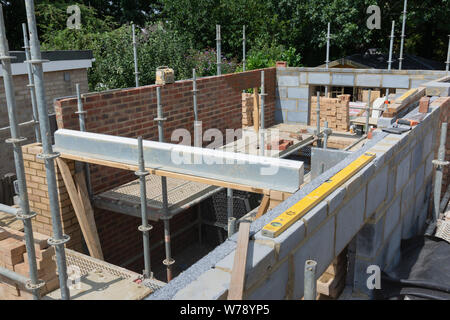 Renovation projects. Building of extension of the existing house ...